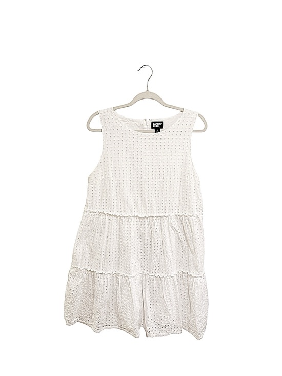 Lands' End | Dresses | Lands End White Dress Label And Tag Detail ...